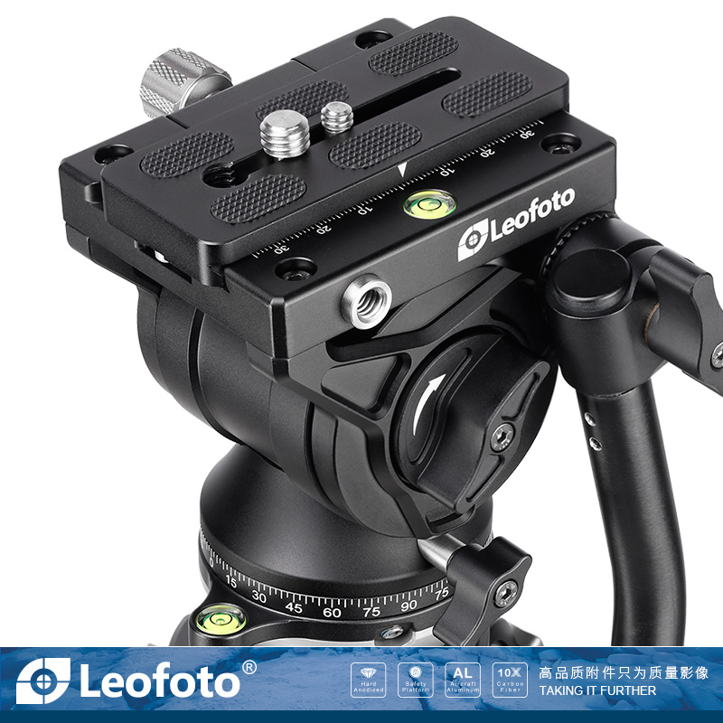 徕图Leofoto BV-10/10M专业阿卡标准曼富图标准拍鸟液压云台_虎窝淘