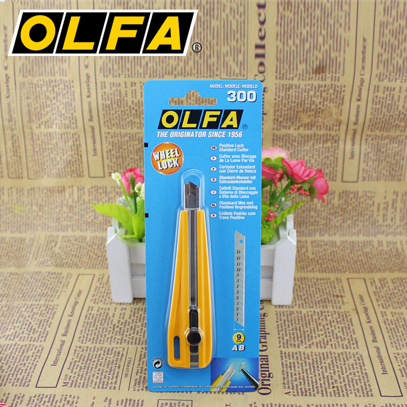 日本原装进口OLFA 300加强刀片固定切割美工刀超锋利开箱刀手工刀_虎窝淘