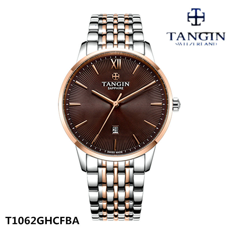 正品 tangin天珺手表石英表女表情侣表女士卢伽诺系列日历1062_虎窝淘