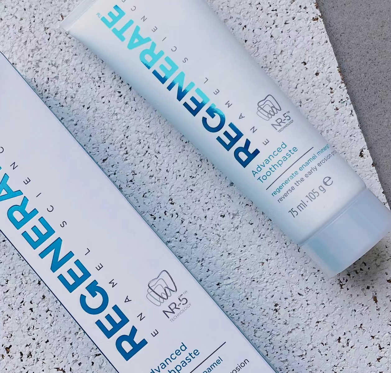 法国regenerate美白牙膏含氟亮白固齿修护牙釉质去黄去口臭_虎窝淘