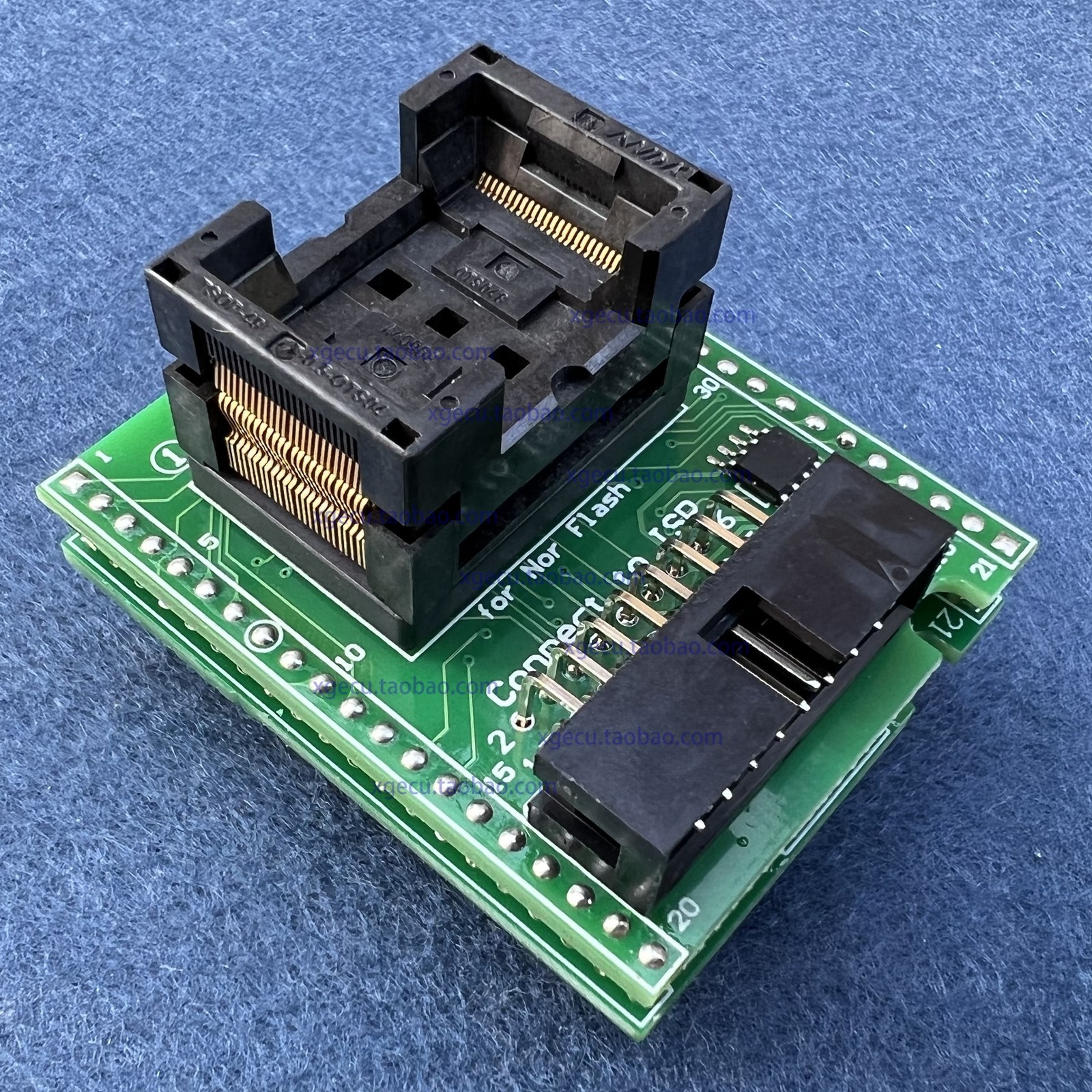 XGecu ADP_F48_EX-1 TSOP48专用适配器用于烧录Nor Flash芯片_虎窝淘