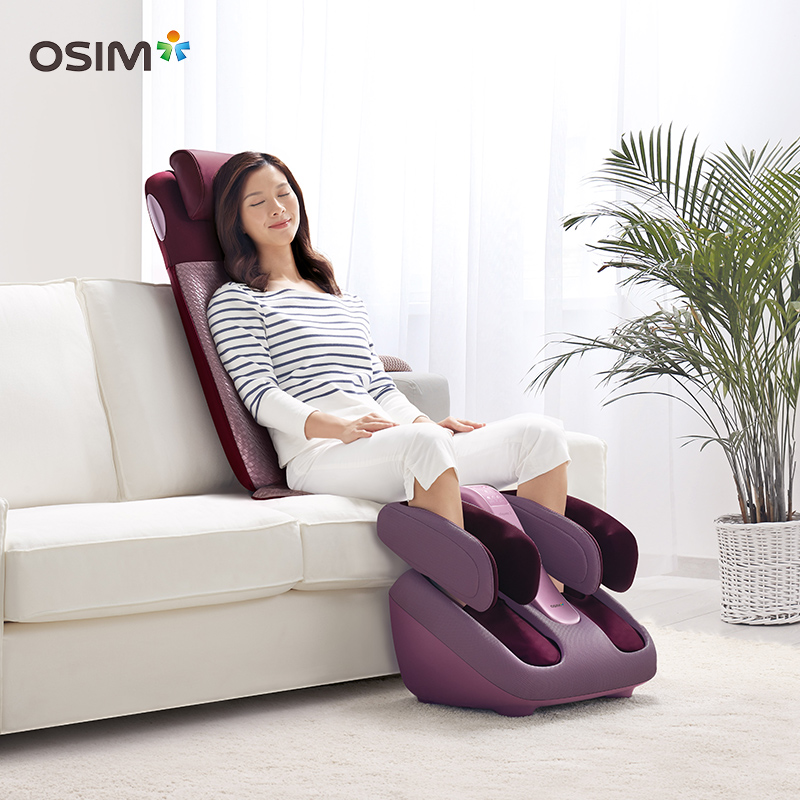 OSIM傲胜背乐乐肩颈V型颈肩部抓捏腰背推压按摩靠垫家用坐垫290_虎窝淘