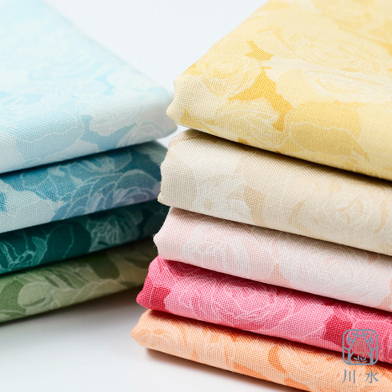 wwei日本进口平纹棉布经典玫瑰花系列拼布娃衣包包手工diy布料_虎窝淘