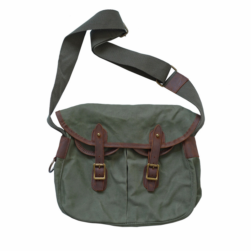 Waxed Canvas Field Bag上蜡帆布单肩斜跨包二色(特价处理）_虎窝淘