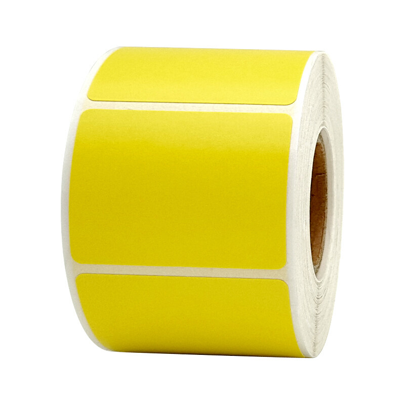 三防彩色热敏纸不干胶防水标签纸条码打印机标签贴黄纸横板60x40_虎窝淘