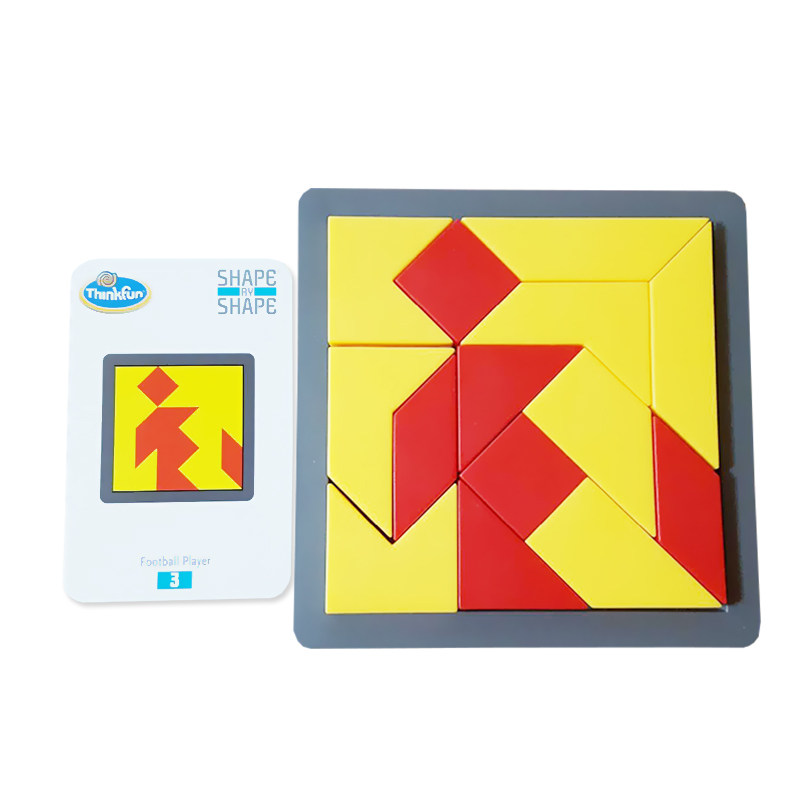 美国thinkfun桌游形对形shape by shape几何拼图七巧板益智游戏_虎窝淘