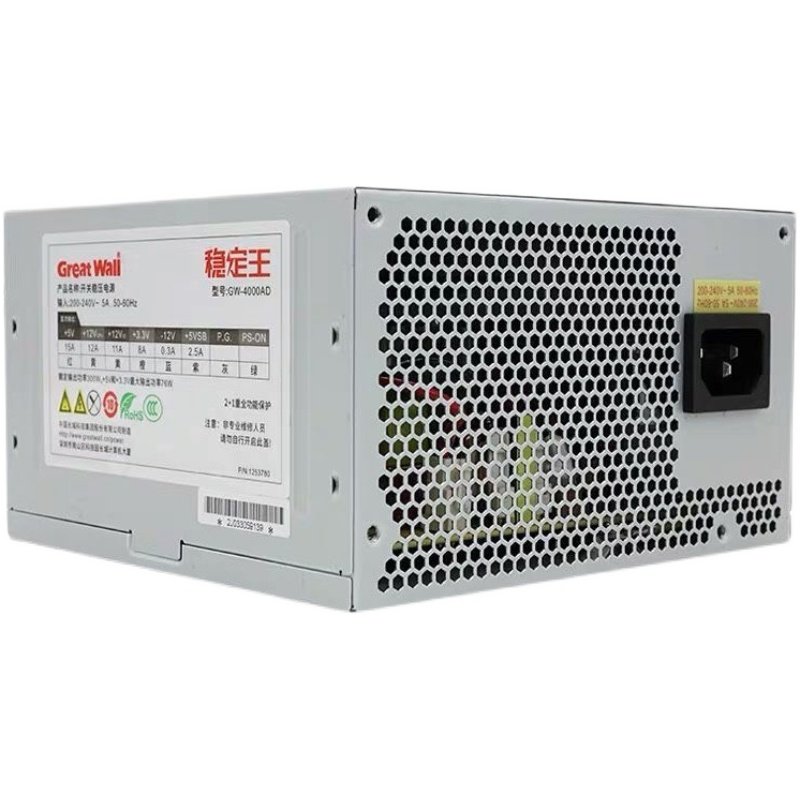 长城电脑主机电源额定500W台式机4000AD 6000静音大风扇显卡电源_虎窝淘