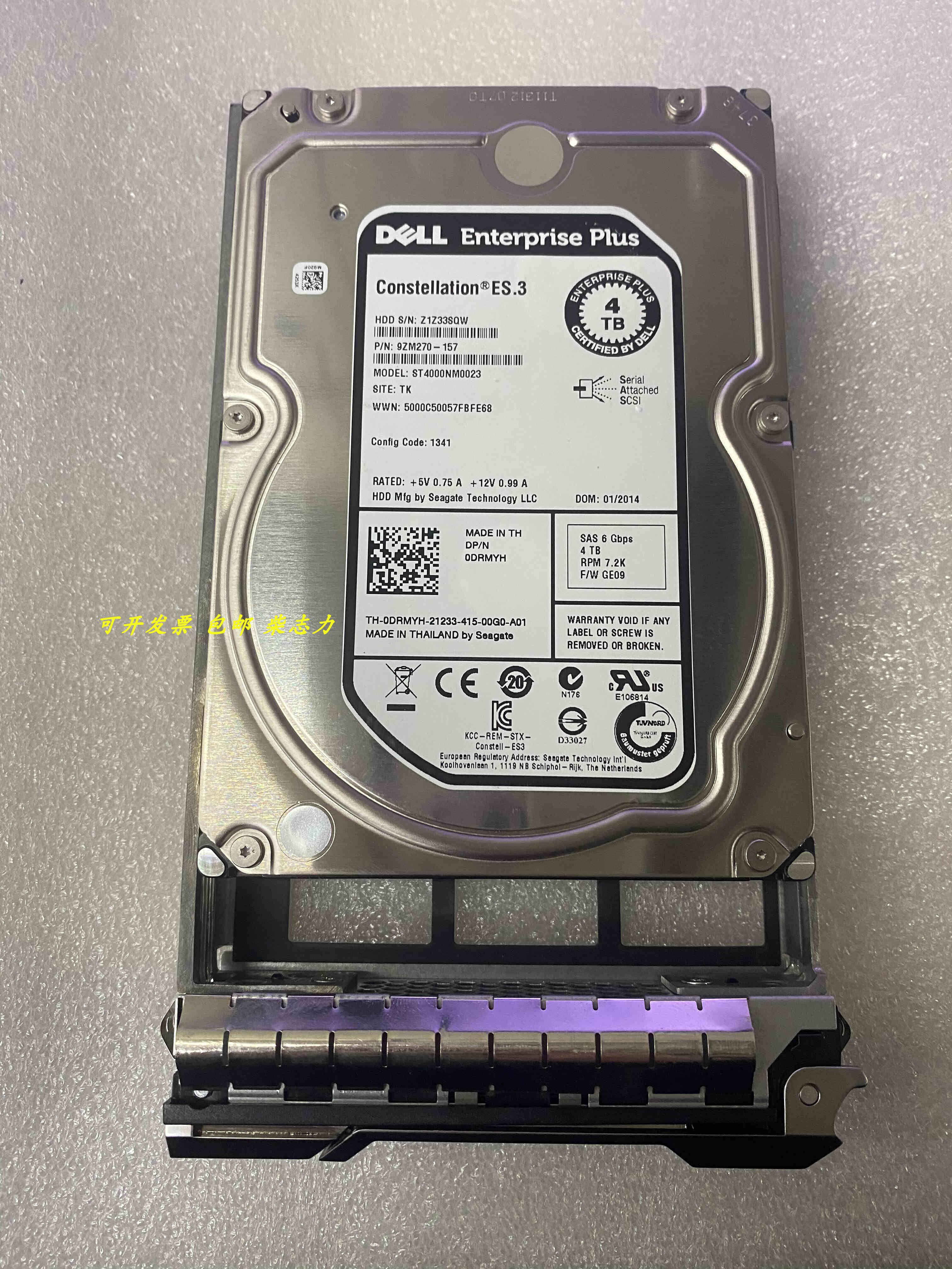 DELL SC120 SC460 SC180 SC9000 SC420存储硬盘4T SAS 3.5 7.2K_虎窝淘