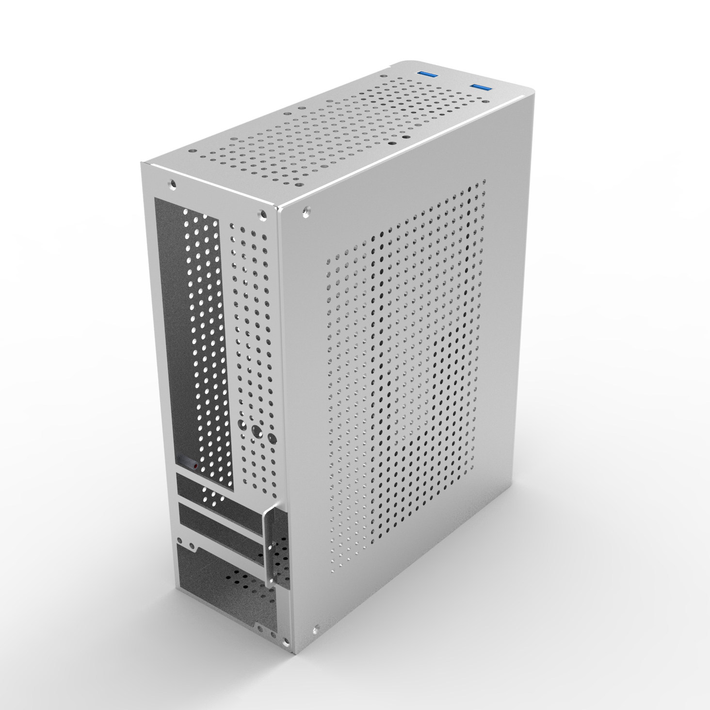 迷你全铝小机箱 ITX主板支持批量定制半全高档板17X17主板DC供电_虎窝淘