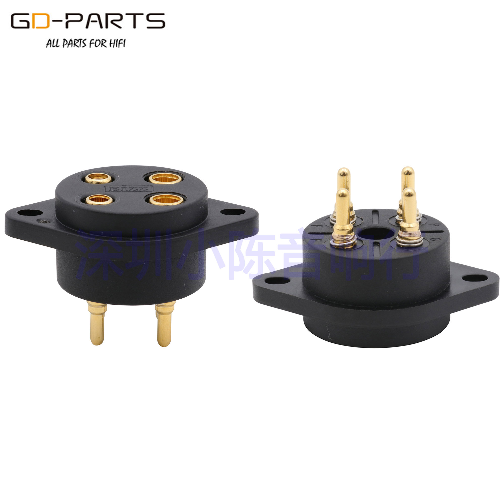 EIZZ大八脚电子管座4/8/9脚胆插座用于KT88 300B 12AX7 6SN7 274B_虎窝淘