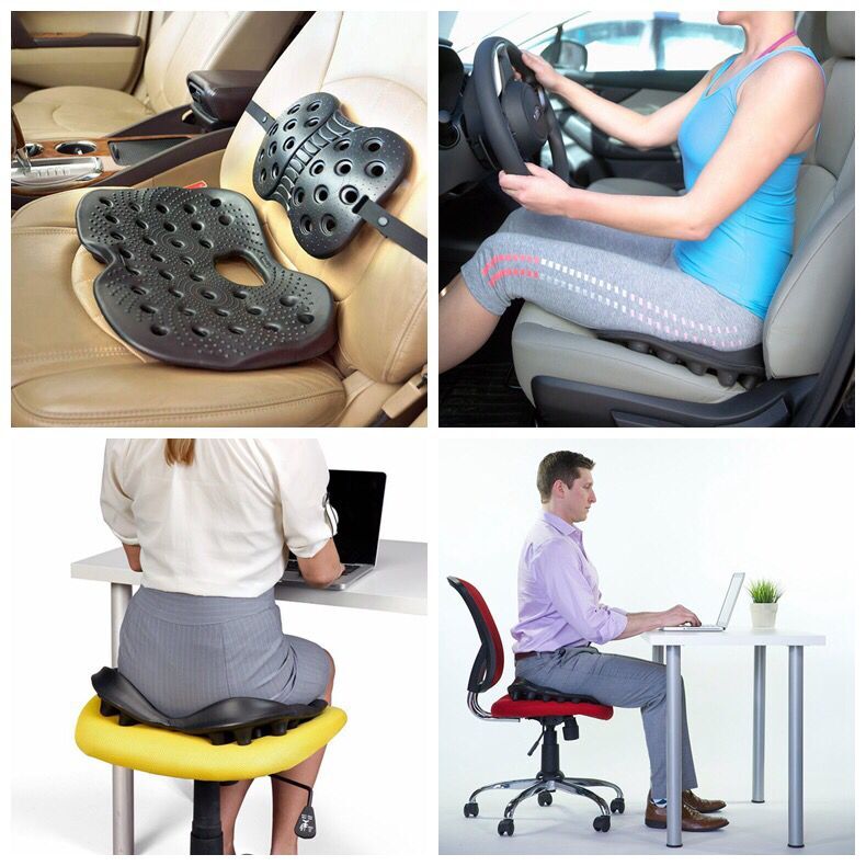 BackJoy坐垫尾椎骨减压办公室久坐神器屁股坐姿垫汽车车载痔疮垫_虎窝淘