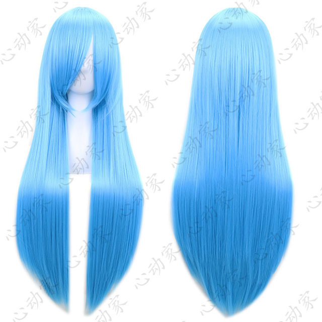 Heart-warming Mao Niang Style Face Shaping Cos Universal Color Wig 80cm ...