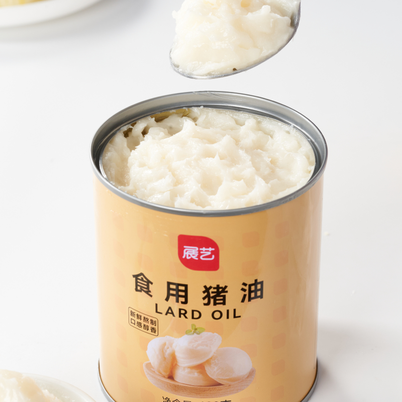 展艺食用猪油428g起酥猪板油渣拌粉面饭炒菜青团清明家用烘焙原料_虎窝淘