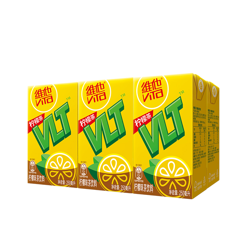 维他柠檬茶茶饮料250ml*6盒真茶真柠檬家庭囤货聚餐_虎窝淘