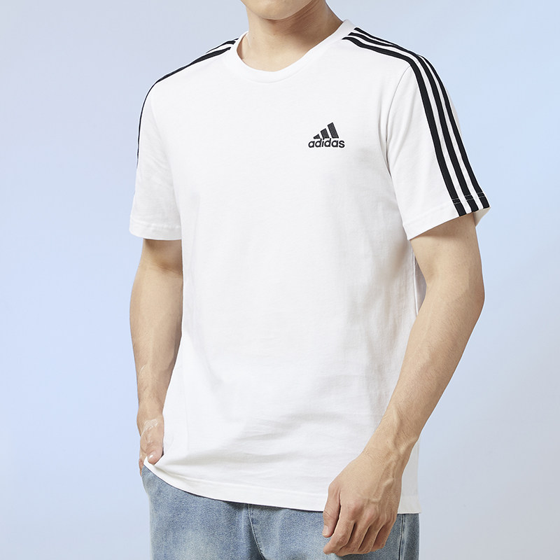 Adidas阿迪达斯短袖男2024秋季新款透气运动上衣宽松T恤潮GL3733_虎窝淘