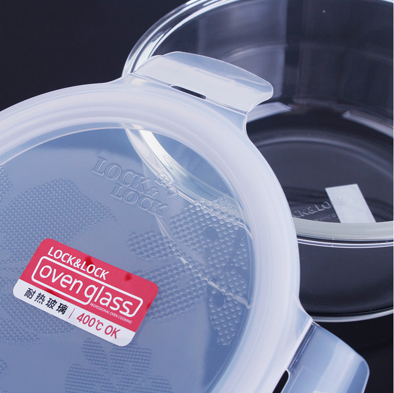 乐扣乐扣玻璃保鲜盒 950ML圆形大容量泡面碗密封微波炉饭盒LLG861_虎窝淘