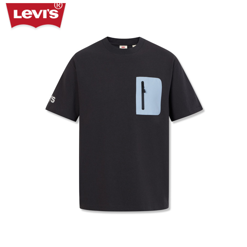 【商场同款】Levi's李维斯春夏新款男士时尚简约T恤A4305-0004_虎窝淘