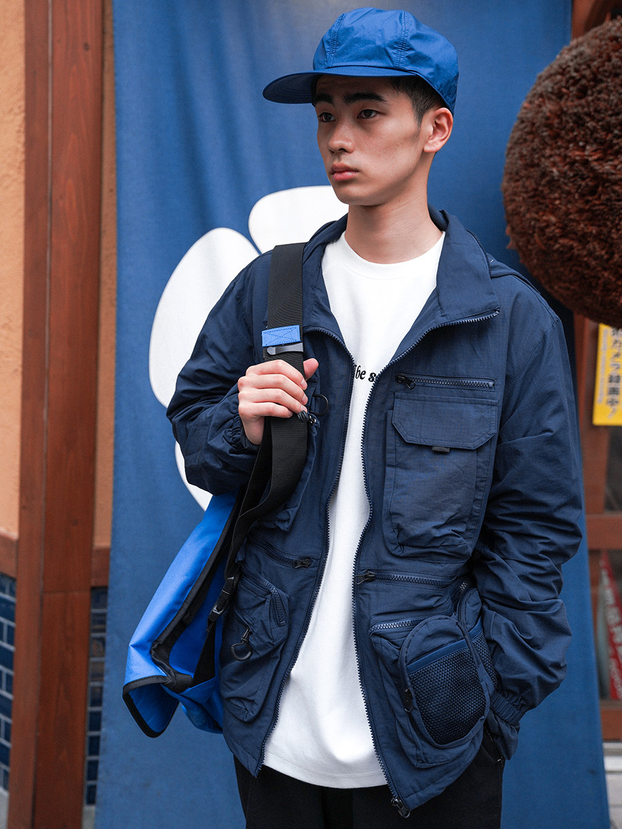 Mind Error Tech Jacket秋冬机能多口袋隐藏印花夹克情侣外套潮_虎窝淘