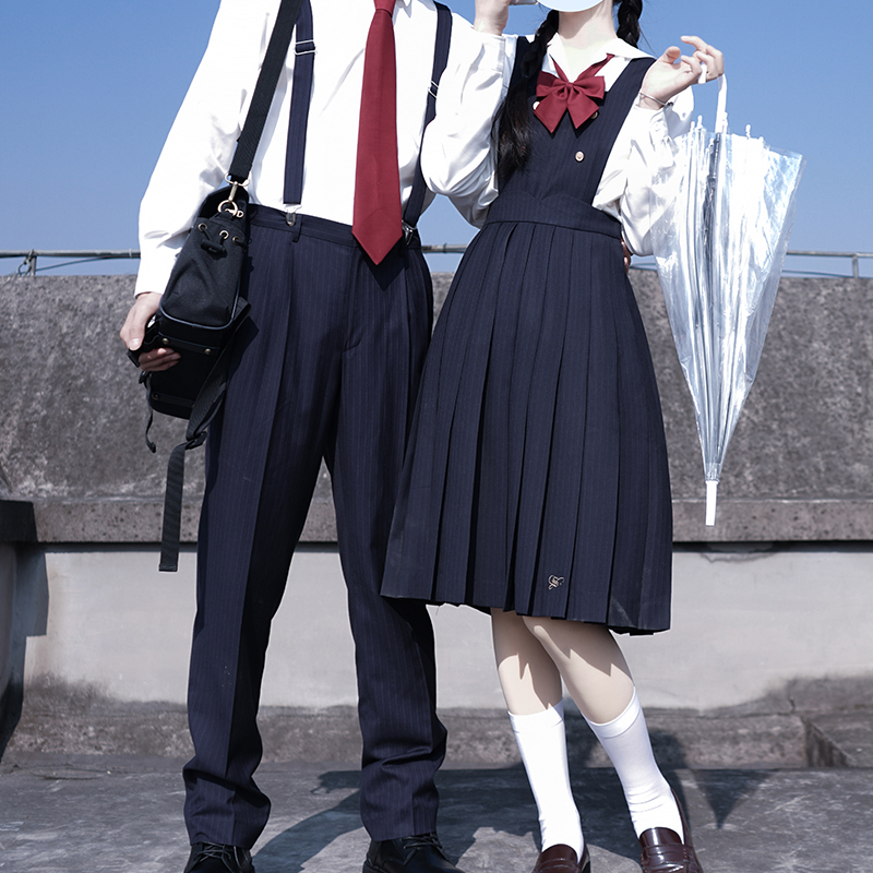 樱花家族原创JK制服套装【塞勒涅学园】jk背心裙西服DK男女情人节_虎窝淘
