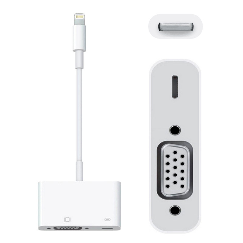 Apple苹果闪电转VGA转换器iPhone X 7 7S 8 PLUS iPad Air转接线_虎窝淘