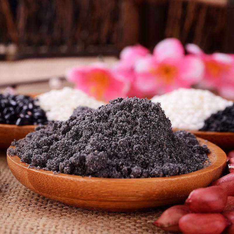 麦缤纷研磨黑芝麻核桃紫薯袋装营养冲泡早餐代餐680g浓香黑芝麻糊_虎窝淘