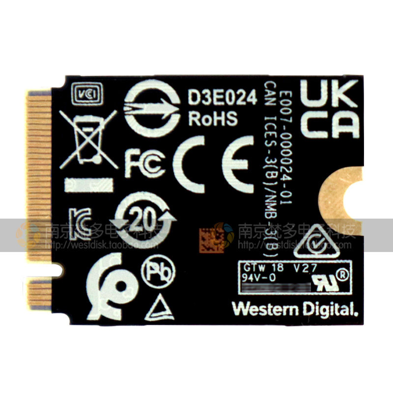 WD/西数 SN740 M.2 2230SSD固态硬盘PCIE4.0x4 NVMe1T/2T可转2242_虎窝淘