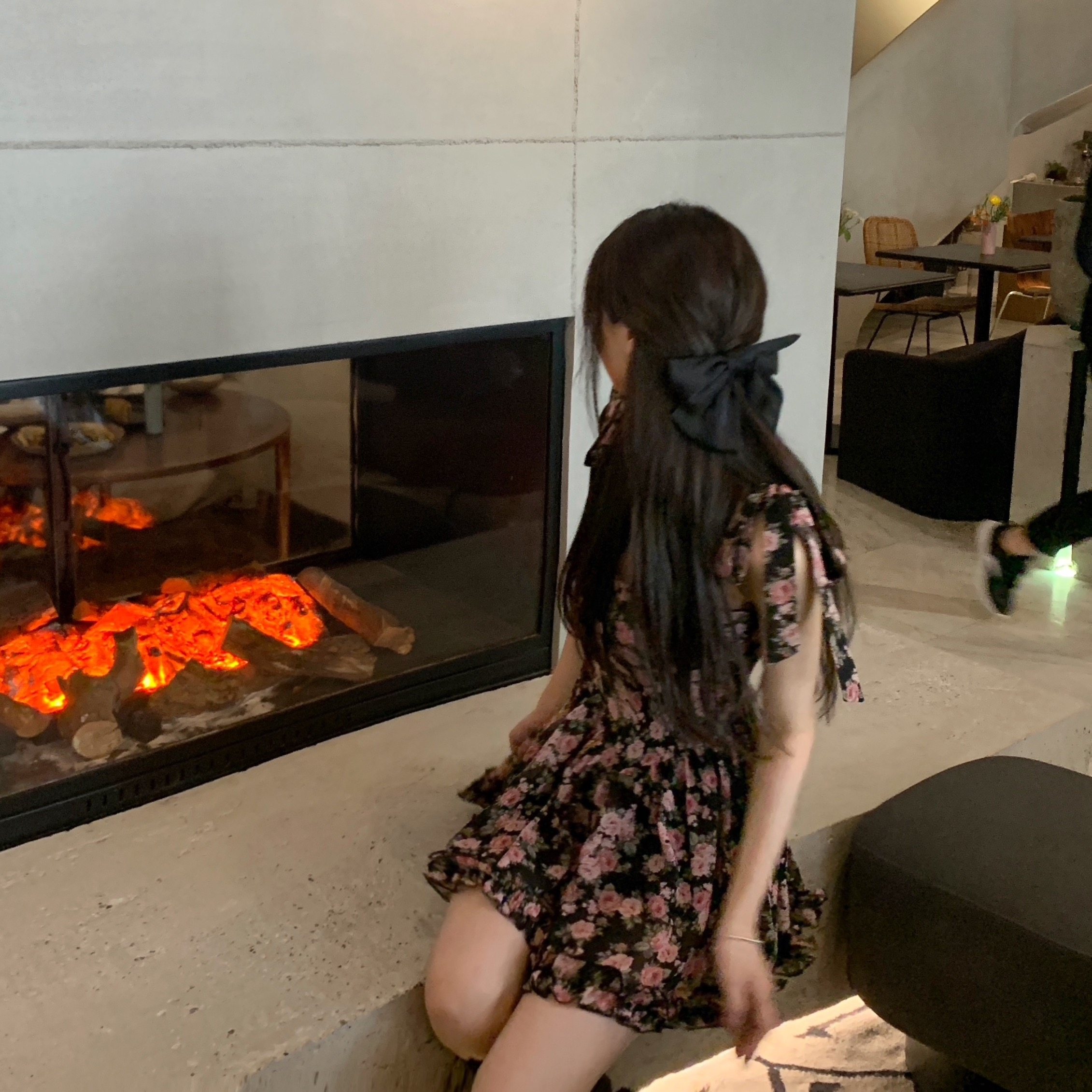 你家辣辣halo lala/2023夏装女新款收腰短裙碎花蝴蝶结吊带连衣裙_虎窝淘