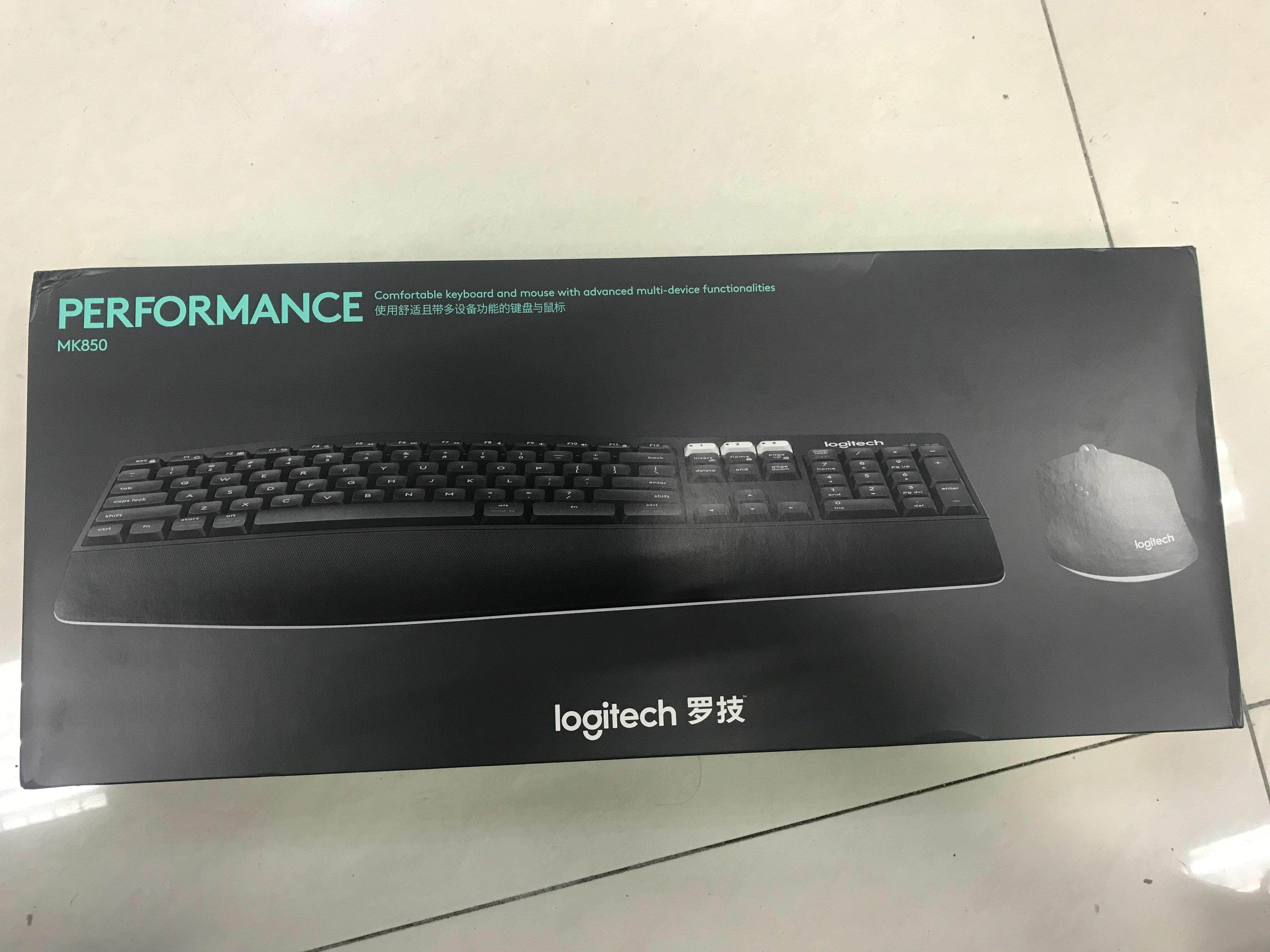 罗技MK850无线蓝牙笔记本电脑键鼠套装游戏办公双模切换贱人游戏_虎窝淘