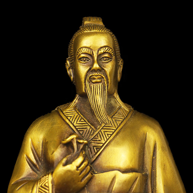 Copper God Physician Bianzhang Statue Displaying Chinese Medicine ...