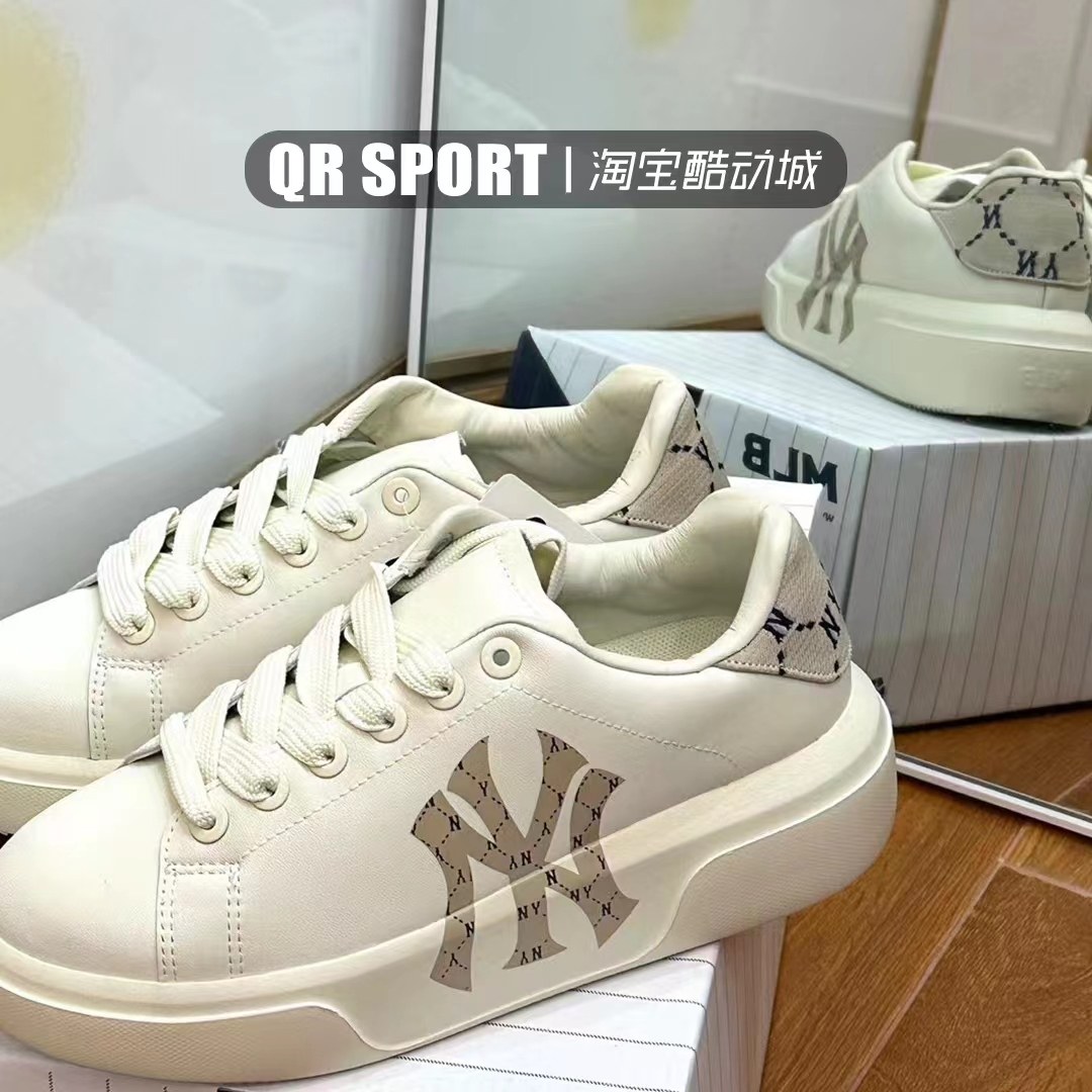 MLB情侣款2022新款NY时尚男女低帮复古休闲运动鞋3ASXAM82N-50BGS_虎窝淘