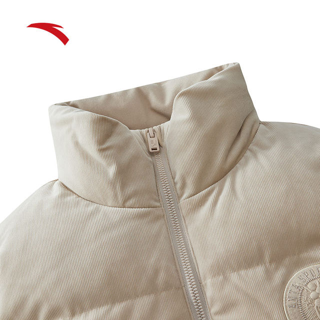 Anta down vest women's new outdoor warm windproof stand collar down ...