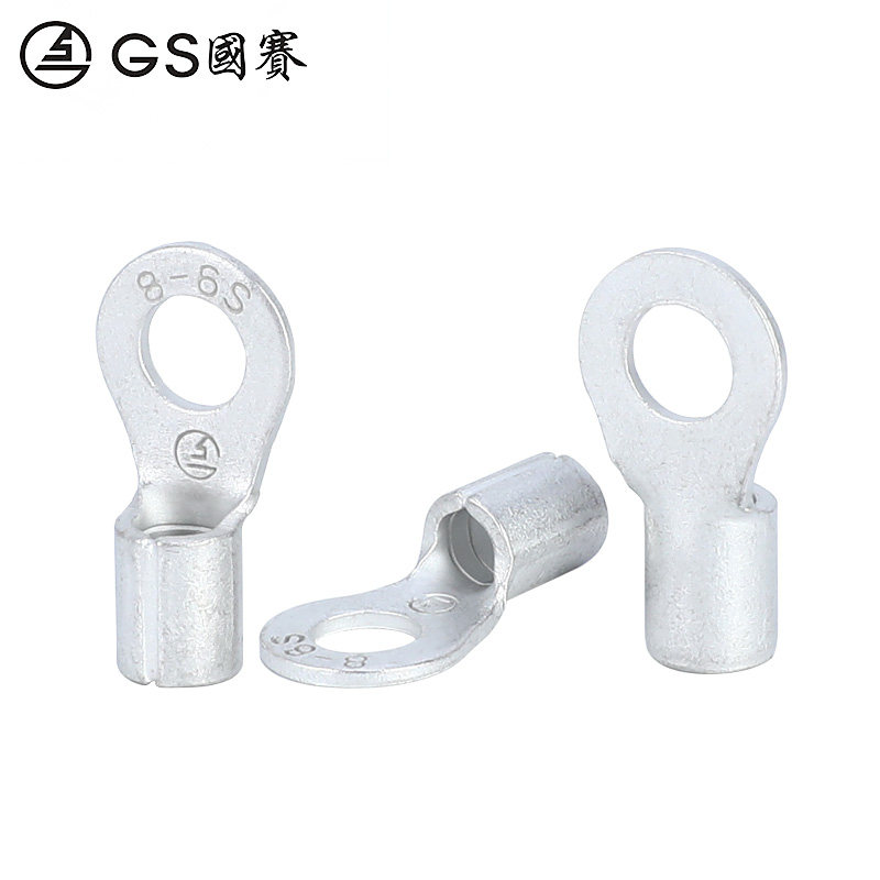 GS国赛RNB8-6S圆形端子紫铜裸端头OT接线端子环保SGS UL认证500只_虎窝淘