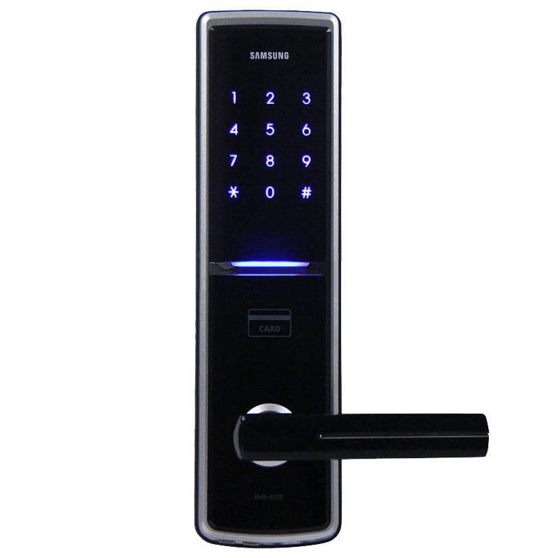 三星电子密码锁卡锁大门锁入户门锁防盗门锁SH625老款5120升级版_虎窝淘