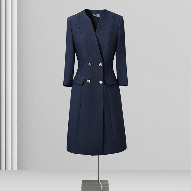 Professional dress high -level women's clothing seven -point sleeveless ...