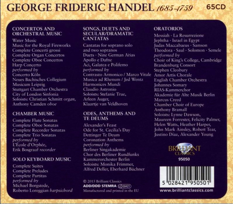C121亨德尔大全集 Handel Edition古典音乐无损FLAC音源65CD_虎窝淘