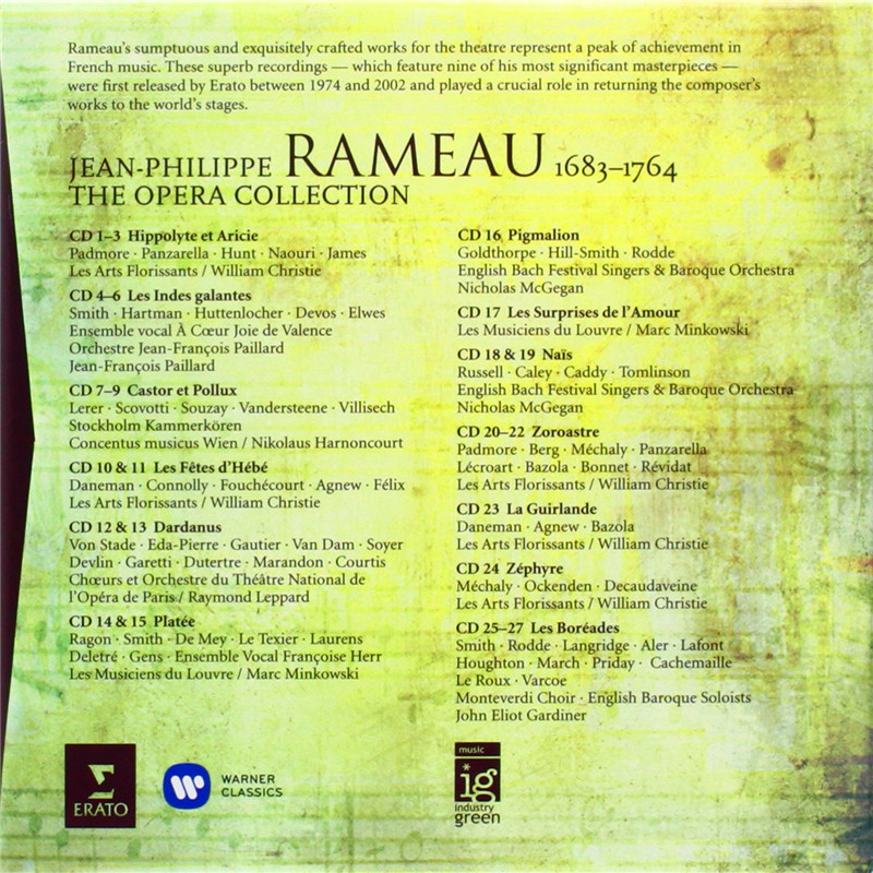 拉莫 Rameau- Opera歌剧全集无损音源合集古典FLAC整轨音乐27CD_虎窝淘