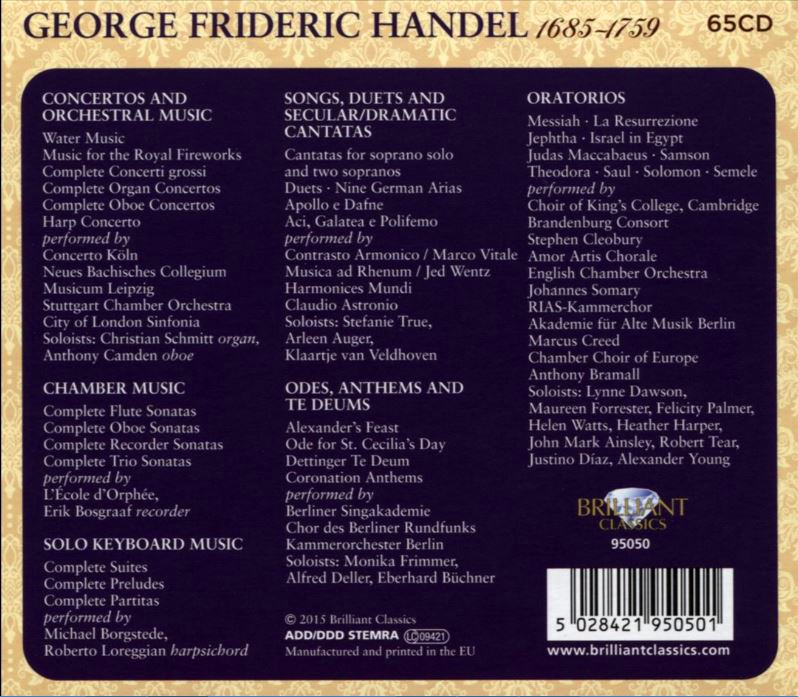 C121亨德尔大全集 Handel Edition古典音乐无损FLAC音源65CD_虎窝淘