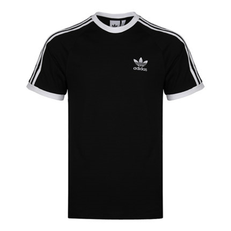 3月ADIDAS三叶草男子休闲运动三道杠短袖T恤CW1203/CW1202/FM3773_虎窝淘