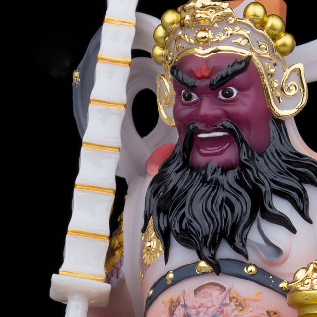 Riding a tiger and martial arts God of Wealth Zhao Gongming statue ...