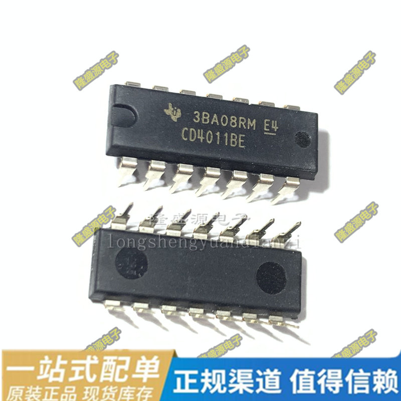 进口 CD4011BE HCF4011BE DIP-14与非门IC四2输入与非门芯片_虎窝淘