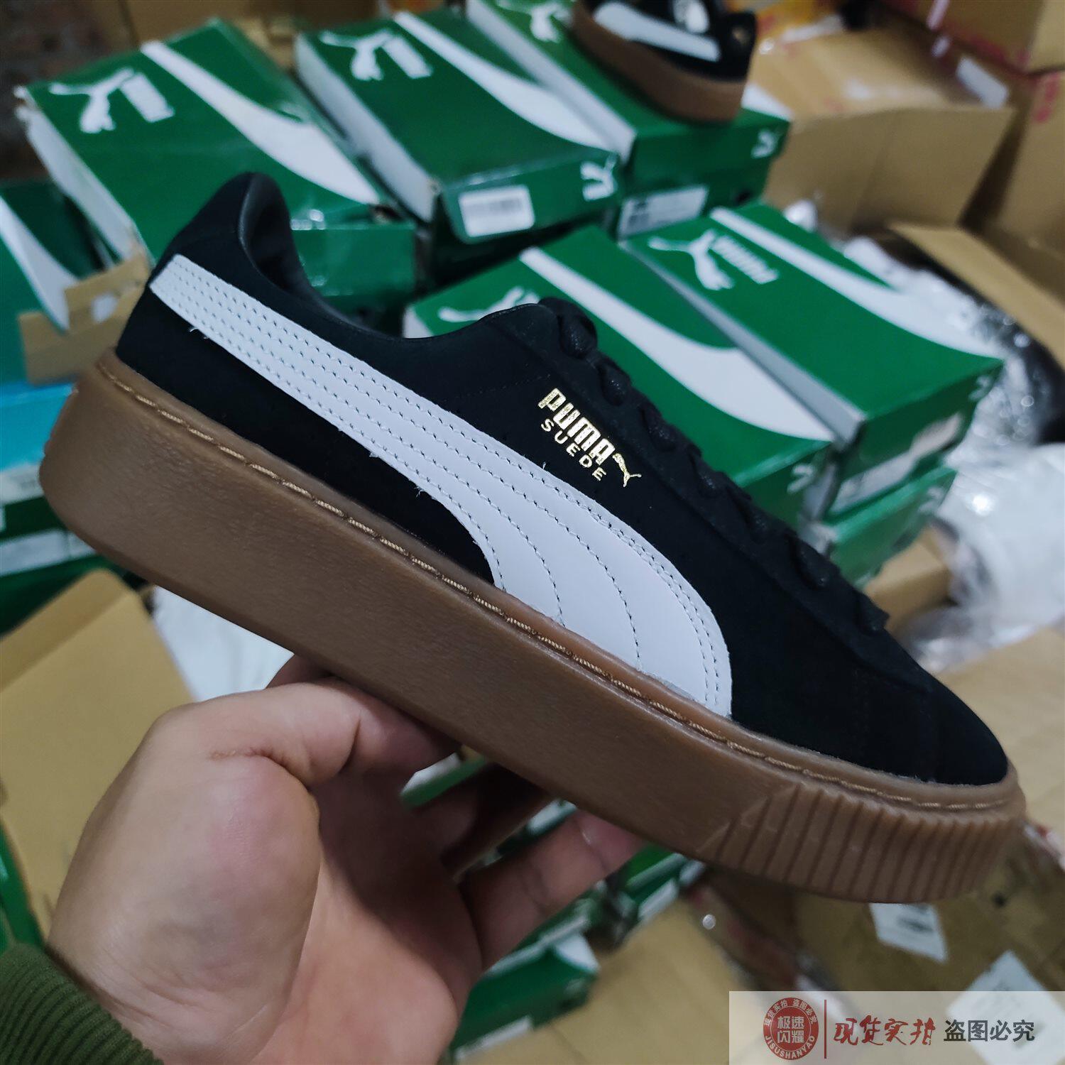 Puma彪马Suede Platform女子厚底增高松糕板鞋363559-01-02-01_虎窝淘