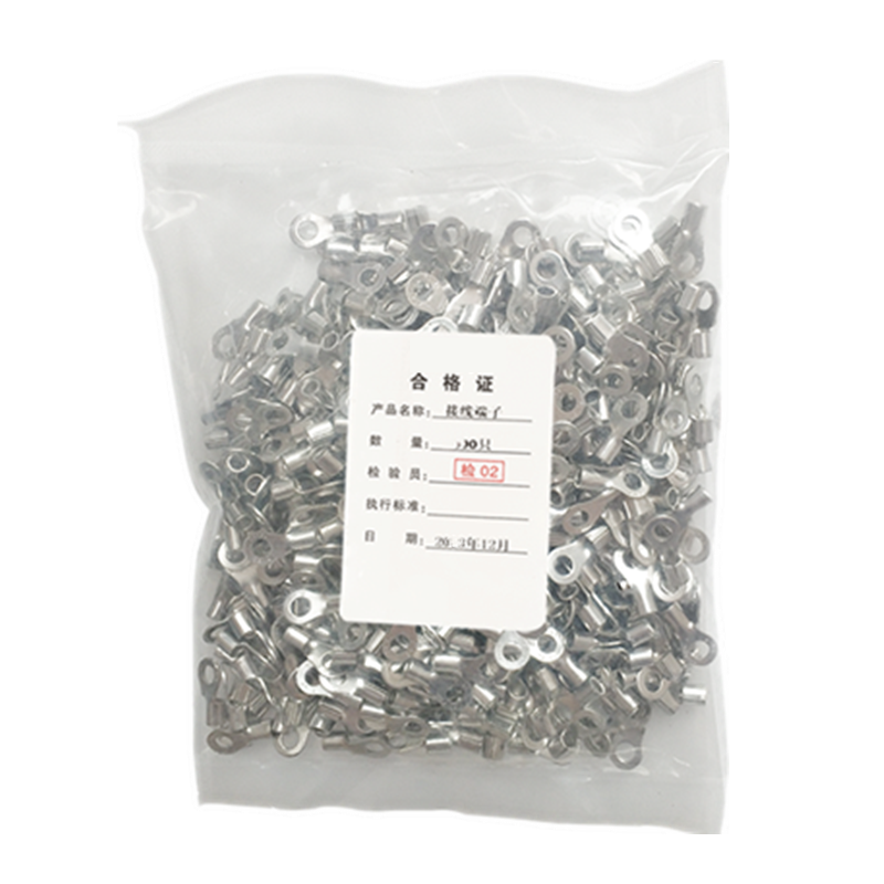 黄铜RNB1.25/2/3.5/5.5-4冷压圆型O形接线端子OT6-6裸端子2.5-3.2_虎窝淘