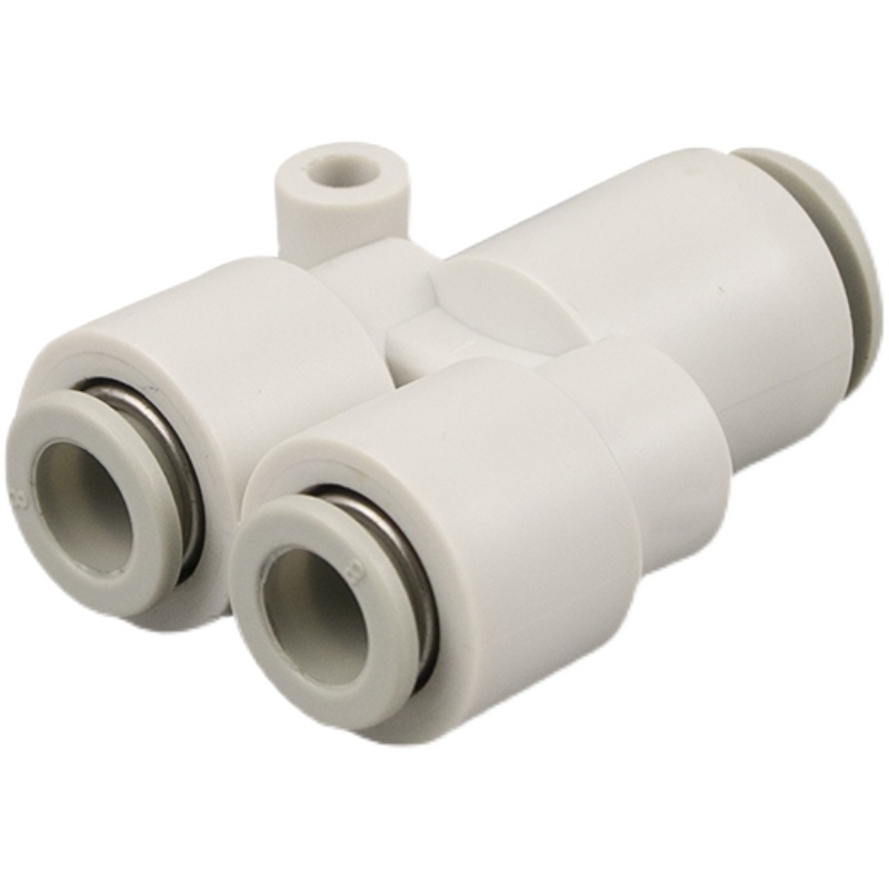 气动Y型三通快插等径变径接头KQ2U04 06 08 10 12 16-00SMC型_虎窝淘