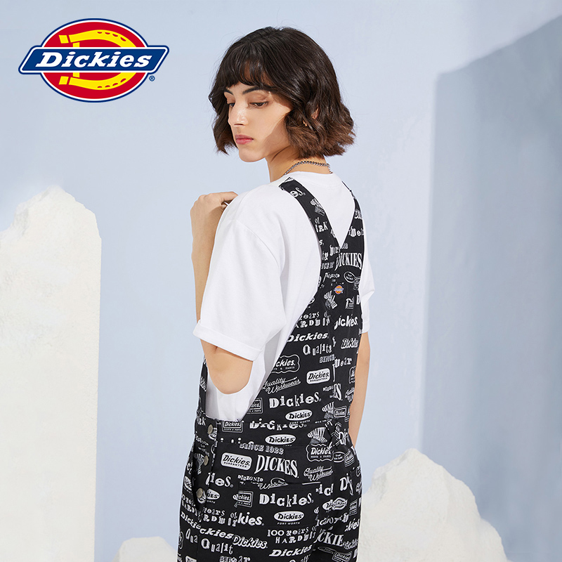 Dickies商场同款工装连体服女春夏元气潮款背带短裤_虎窝淘