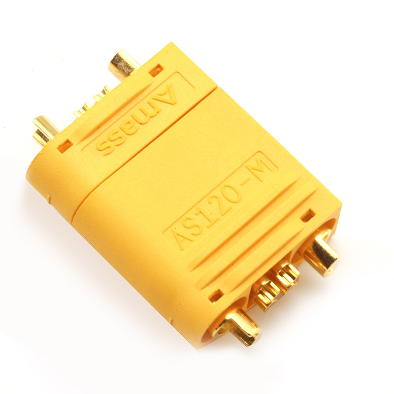 艾迈斯Amass AS120插头航模无人机穿越机植保机锂电池防打火插头_虎窝淘