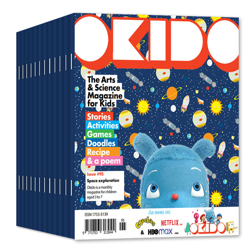 128期现货【送赠品/支持点读/中文家长导读全年订阅】OKIDO杂志英文原版2024年1-12月125-136期3-8岁儿童益智科学启蒙非 ...