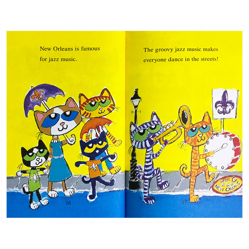 预售英文原版 Pete the Cat’s Family Road Trip家庭旅行皮特猫系列 I can read 1分级阅读读物儿童绘本 ...