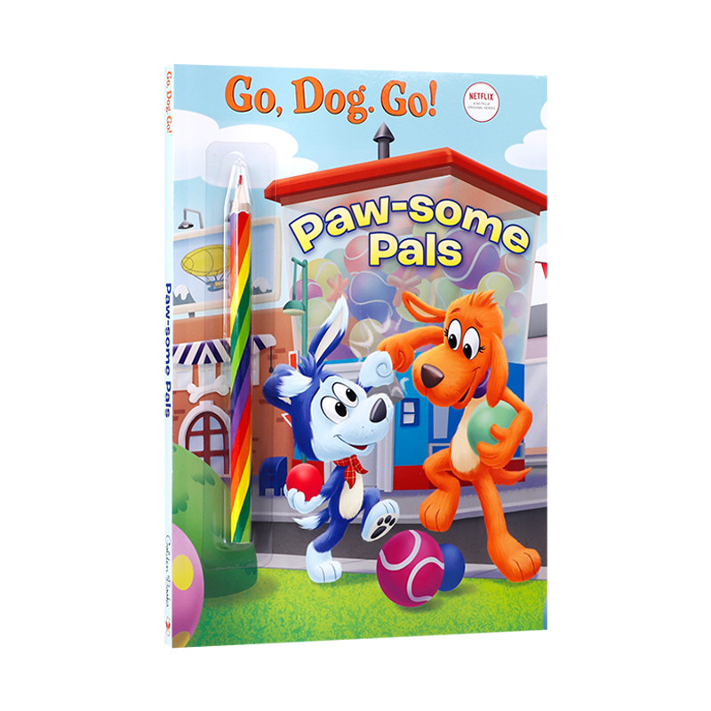 英文原版绘本Paw-Some Pals爪子的伙伴们 3-5岁低幼儿童英语启蒙认知绘本亲子互动共读早教书宝宝睡前童话寓言故事书图画书_虎窝淘