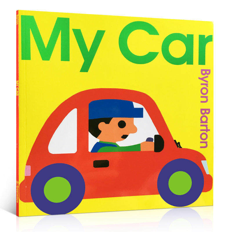 送音频英文原版交通工具书 My Car Byron Barton入门启蒙0-3岁学习英语少儿认知学习童书绘本图画书简单单词训练学习书_虎窝淘