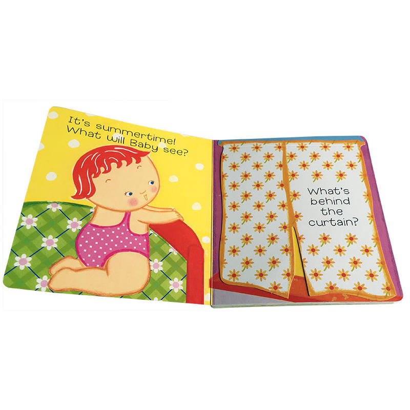 英文原版绘本 Baby Loves Summer: A Karen Katz Lift-the-Flap Book 宝宝爱夏天 四季认知读物 ...